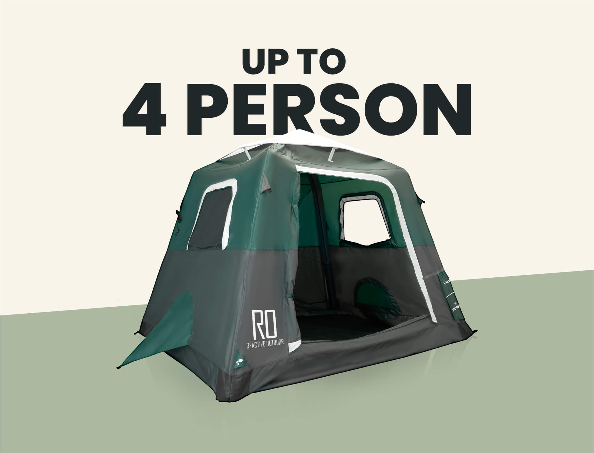Instant Pop Up Camping Tent Family 2-4 Person Auto Tent Waterproof ...